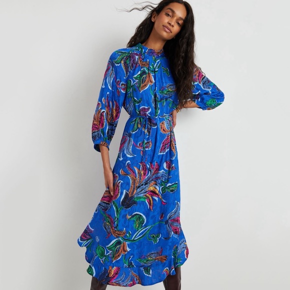 Anthropologie | Dresses | Htf Anthropologie Jessamine Mock Neck Maxi ...